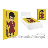 C2C crochet Graph, Harry Potter PDF Chart, Instant Download, No.006 ...