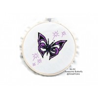 Awesome butterfly, Modern Cross Stitch Pattern , Simple, PDF counted ...